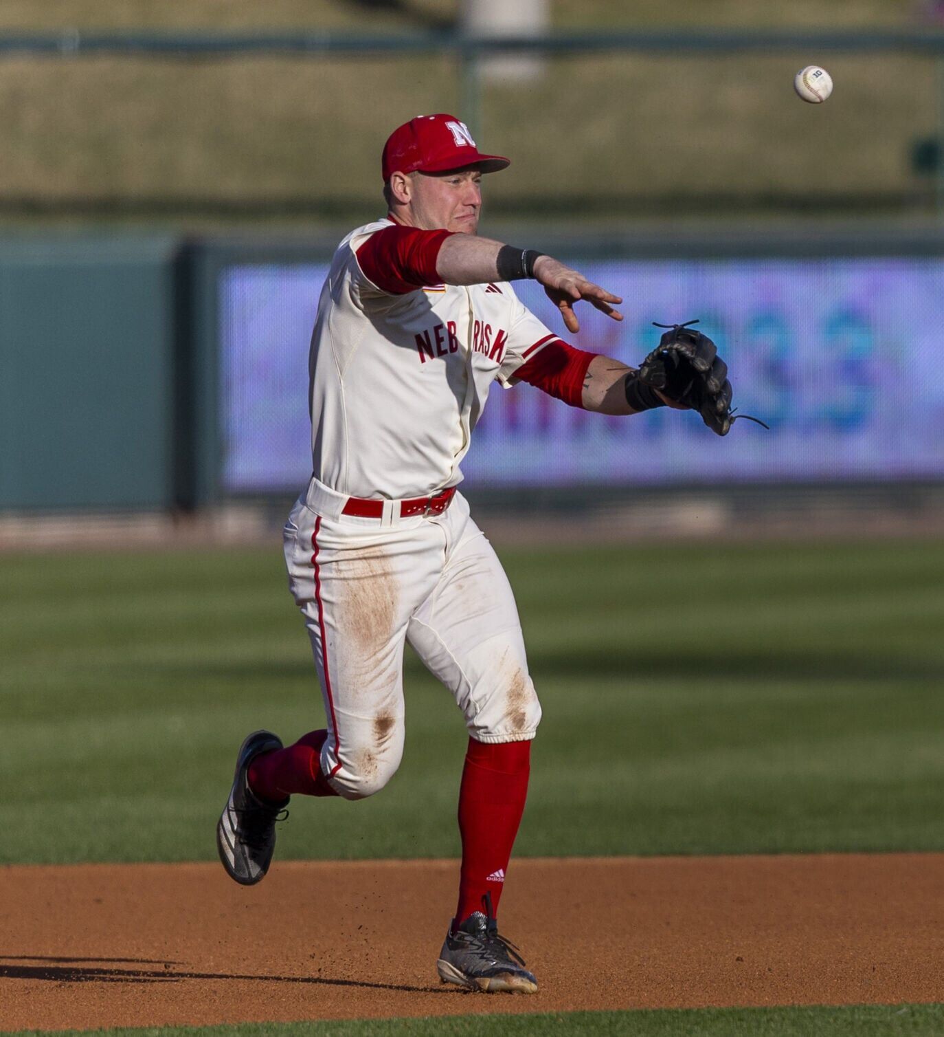 Dylan Carey record double sparks Nebraska baseball sweep