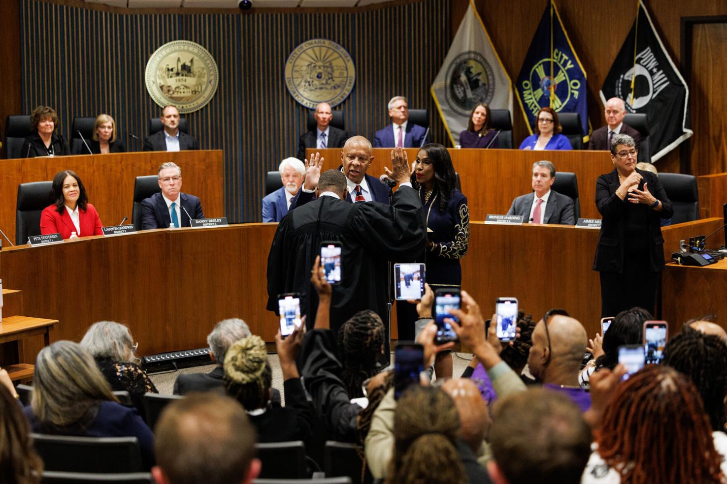 John Ewing is sworn in as Omaha's 52nd mayor