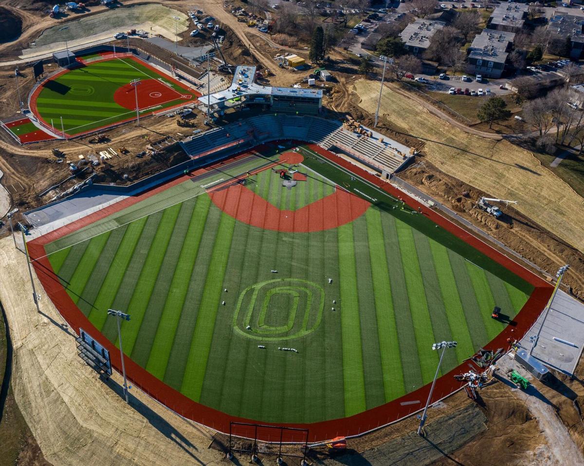 Shatel on UNO baseball field