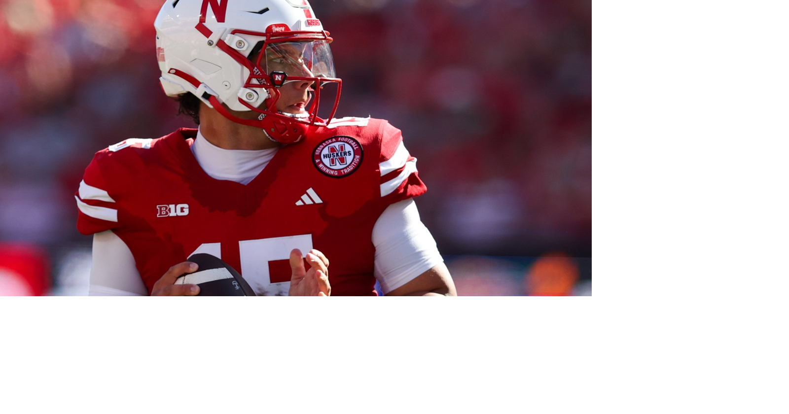 Nebraska quarterback Dylan Raiola named Big Ten Freshman of the Week