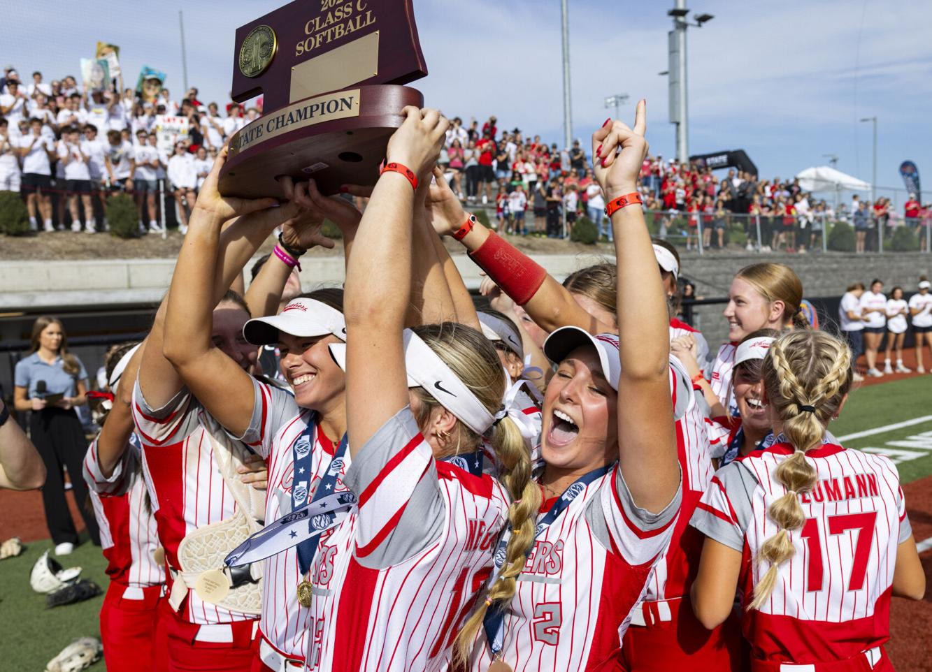 Photos: DC West takes on Wahoo Neumann in 2024 Nebraska Class C state softball championship