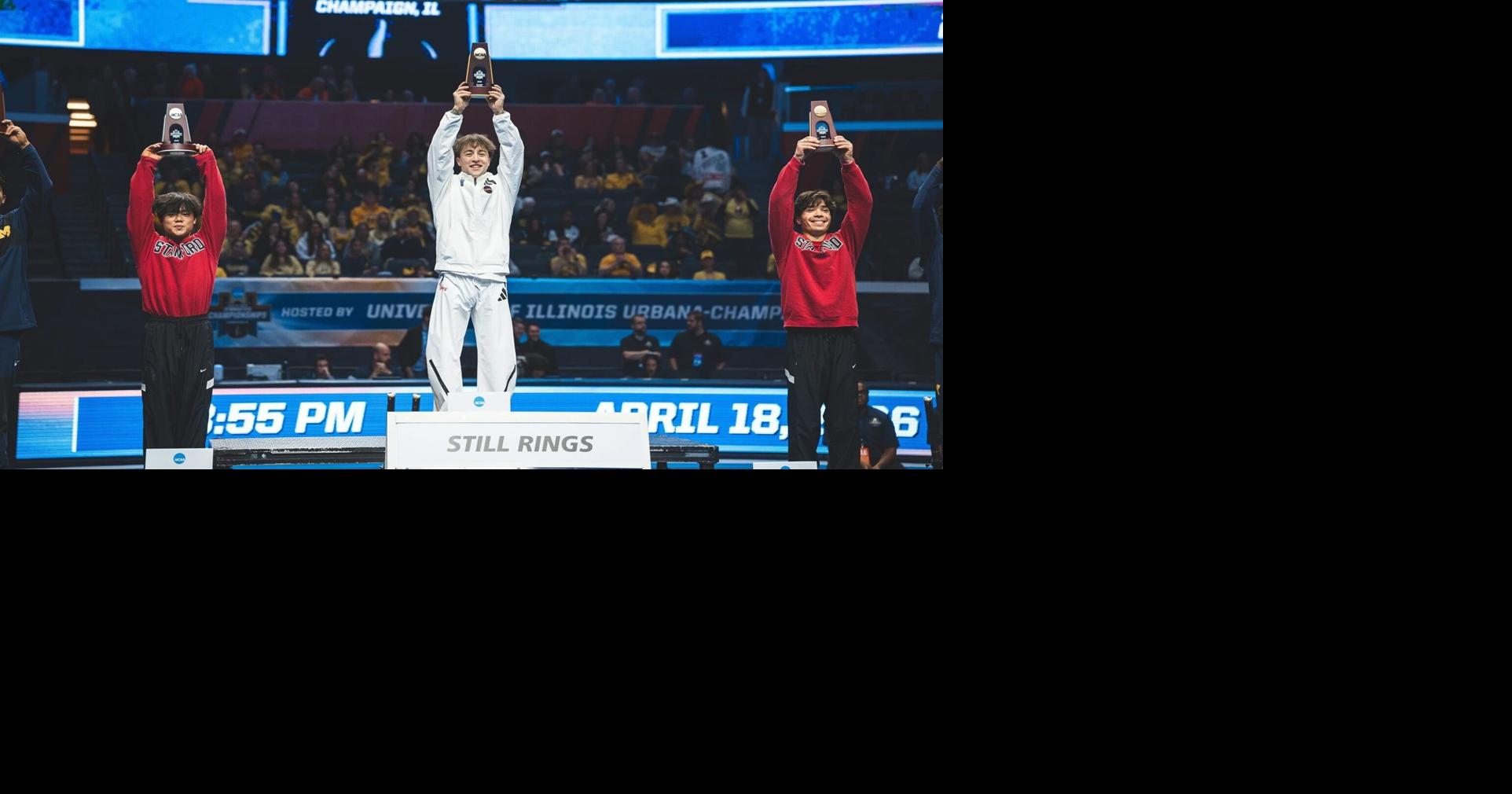 Nebraska gymnast Asher Cohen wins NCAA gold in still rings
