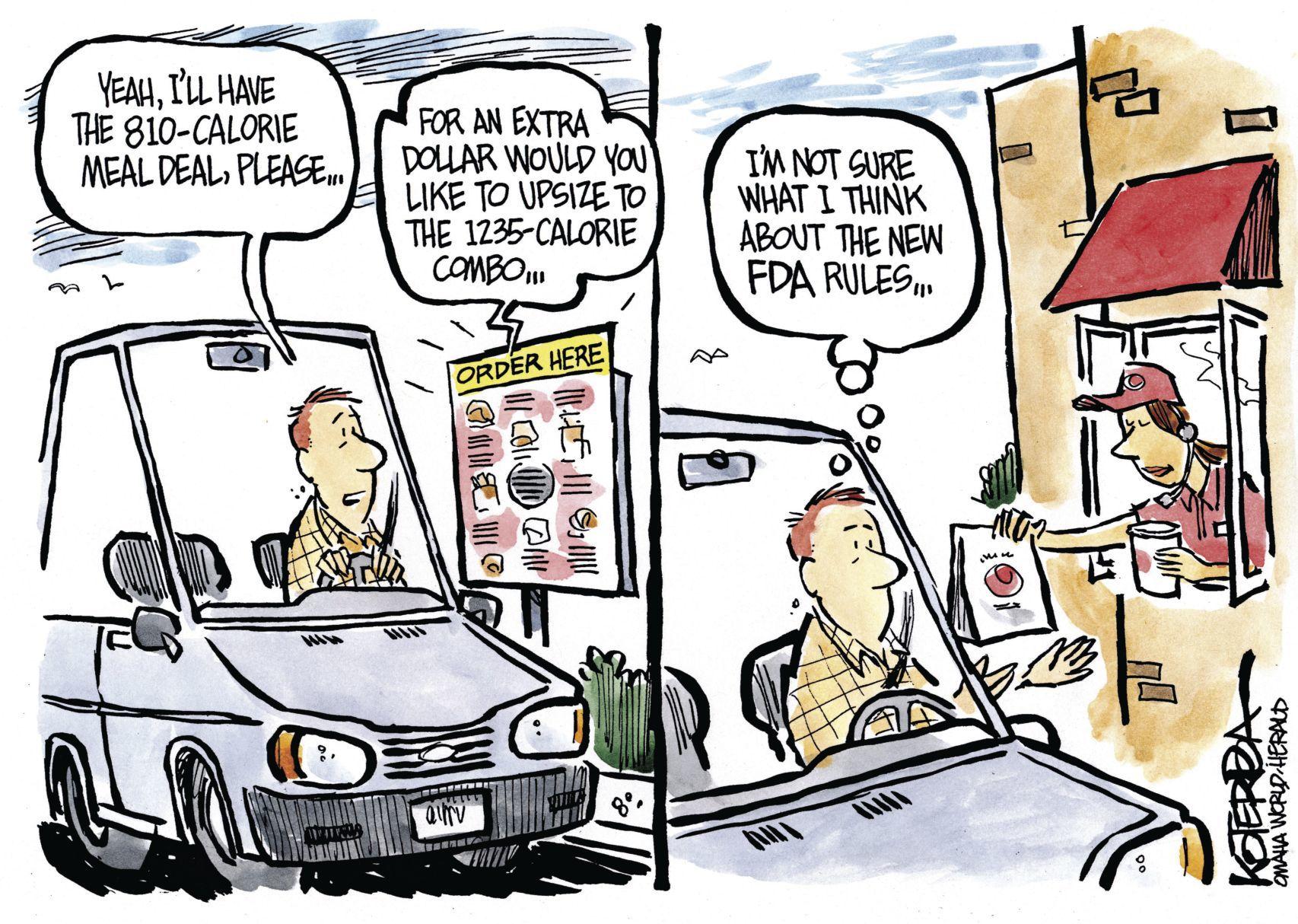 Jeff Koterba's cartoon: An extra order of FDA