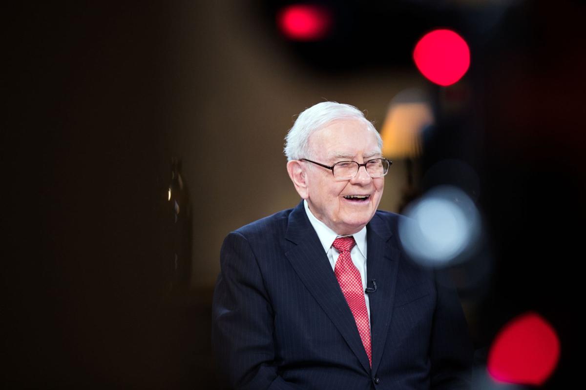 Photos: Warren Buffett with CNBC's Rebecca "Becky" Quick for “Squawk Box”