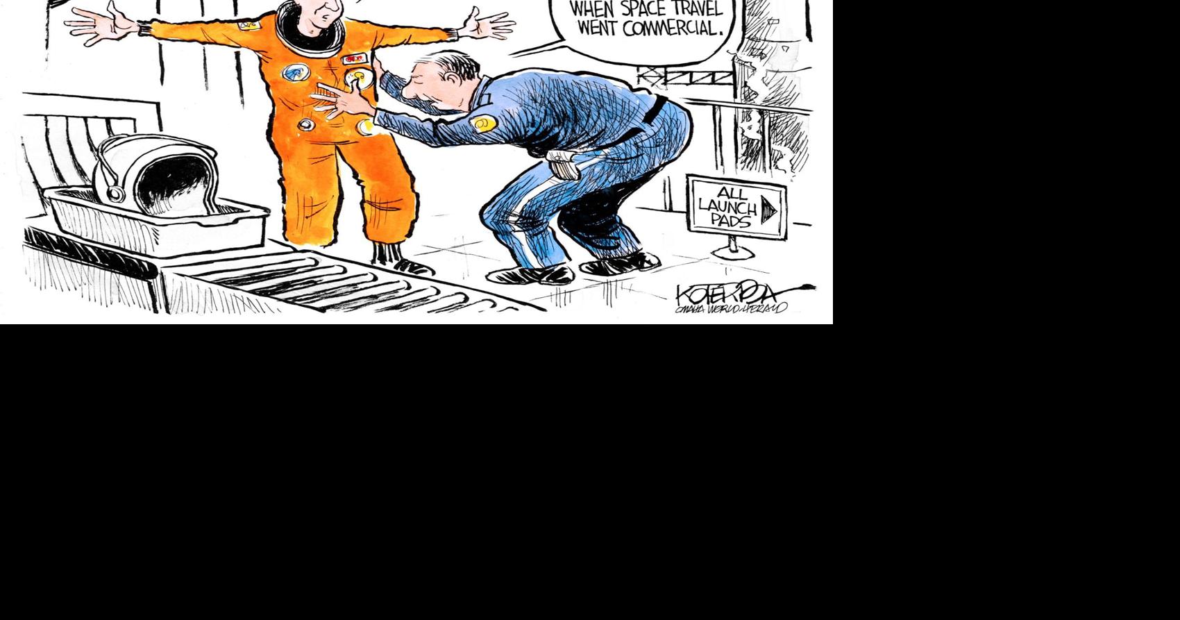 Best of Jeff Koterba's cartoons: TSA is out of this world