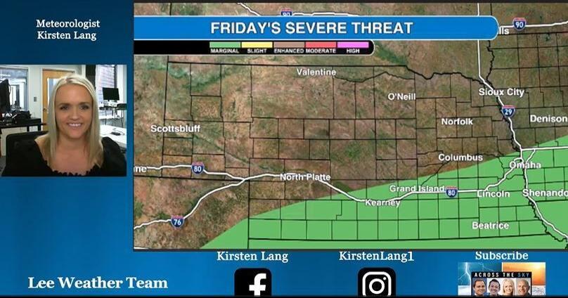 Severe storms for Nebraska with cooler weekend weather