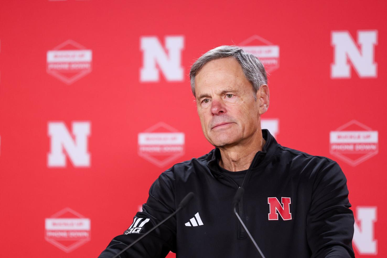 John Cook explains why Jordan Larson left Nebraska's staff
