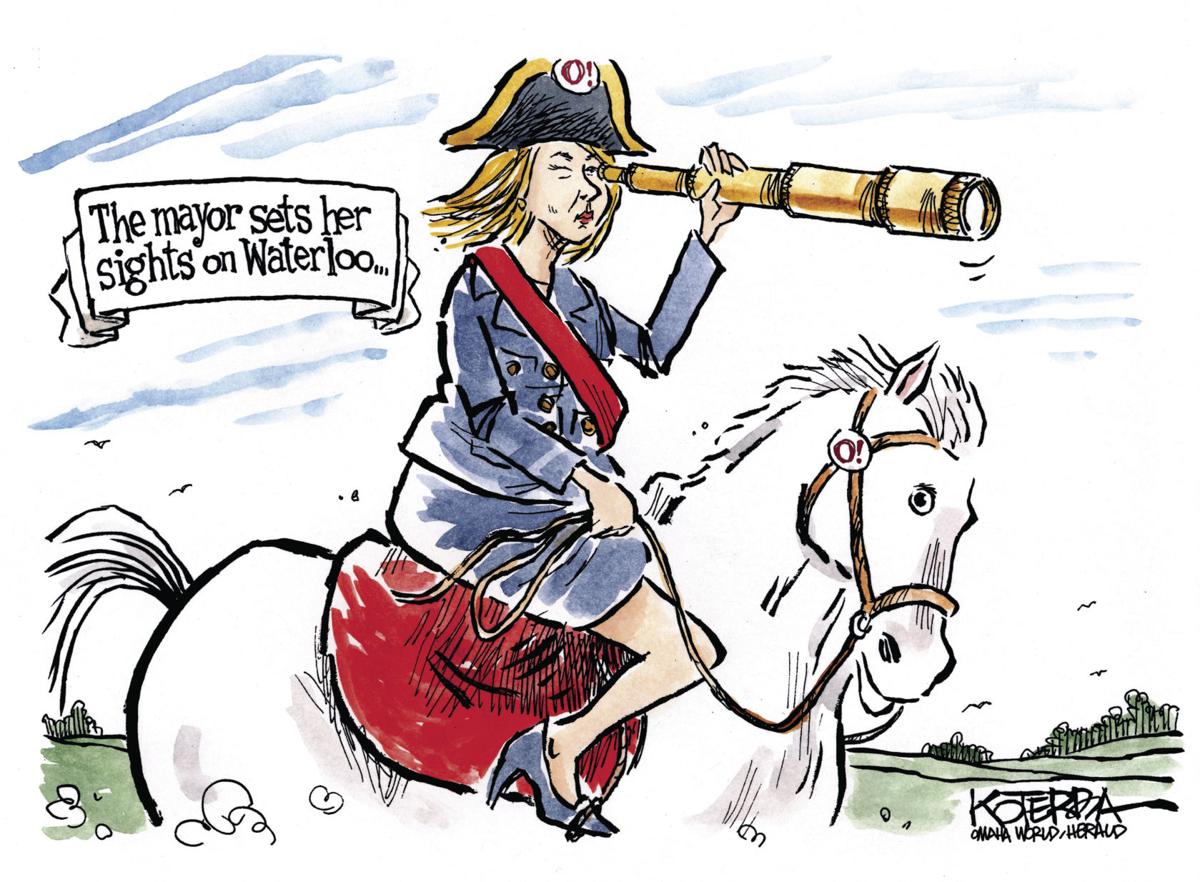Jeff Koterba's Sept. 14 cartoon: Stothert's Waterloo