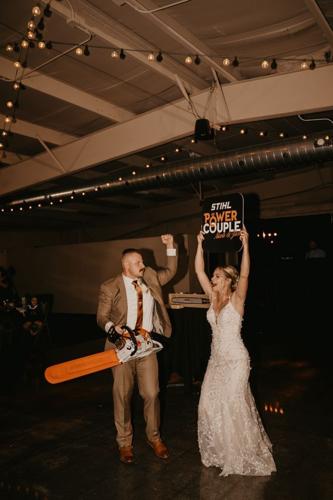 Omaha couple wins Stihl Power Couple wedding contest