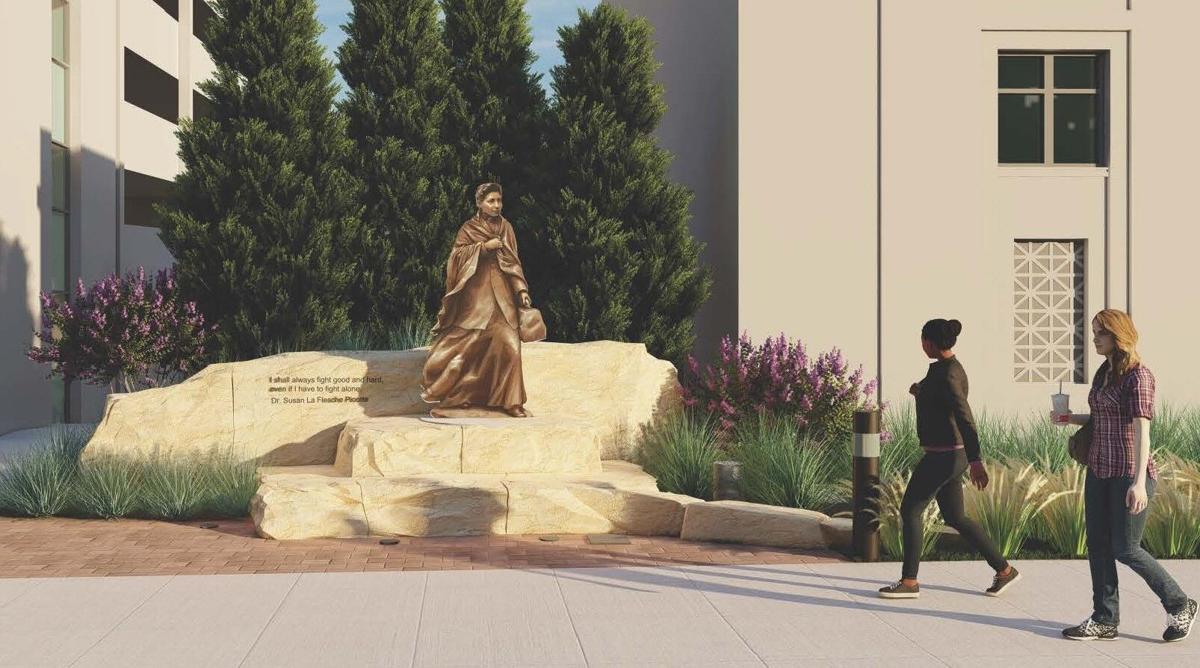 Public can watch sculptor work on Susan La Flesche Picotte statue in ...