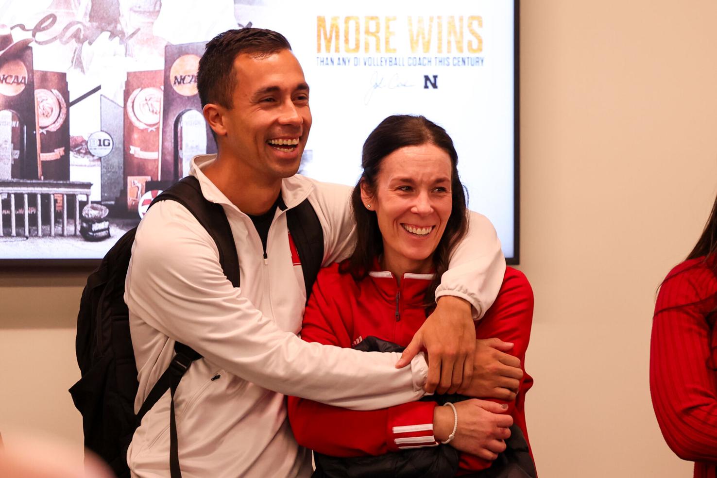 John Cook explains why Jordan Larson left Nebraska's staff