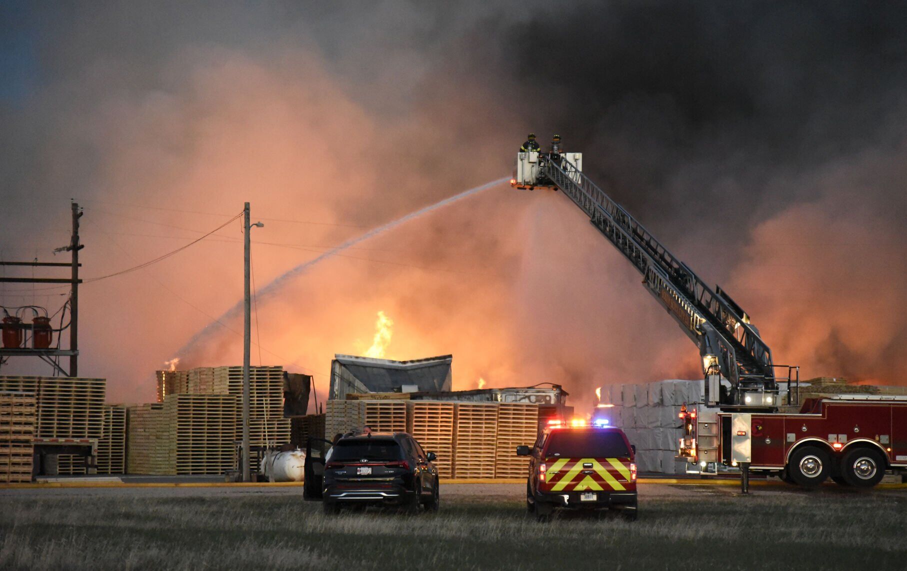 SSC pallet yard fire cause still under investigation
