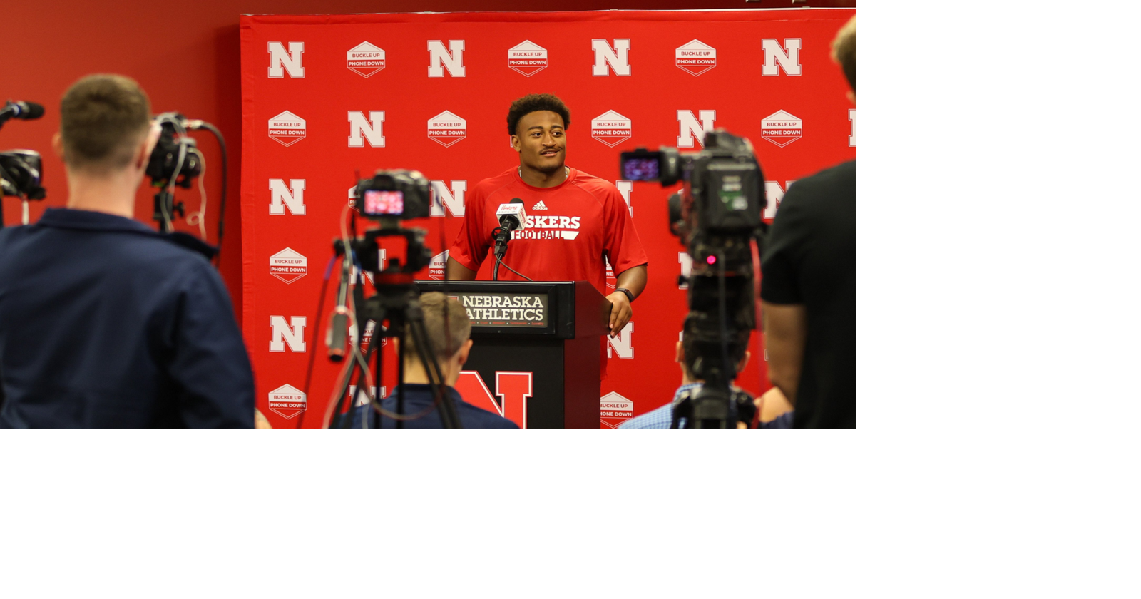 Nebraska football players' interviews ahead of home opener