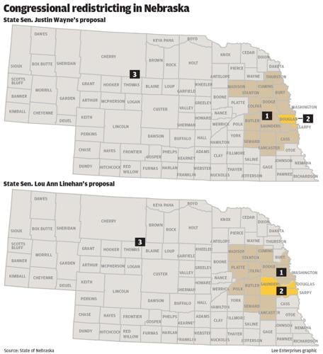 Proposed congressional map would split Nebraska's blue dot