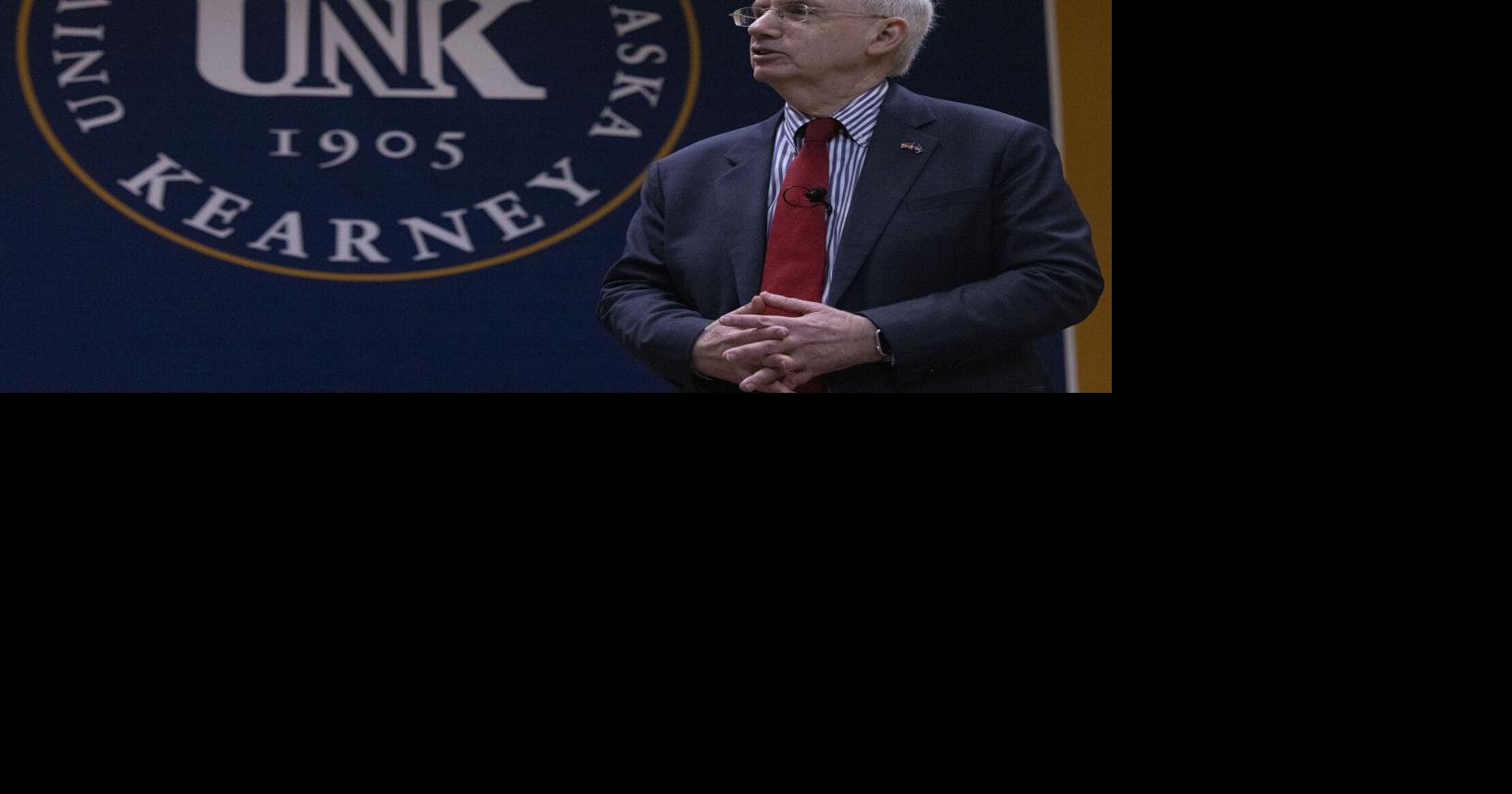 Gold visits UNK as vetting for University of Nebraska presidency begins