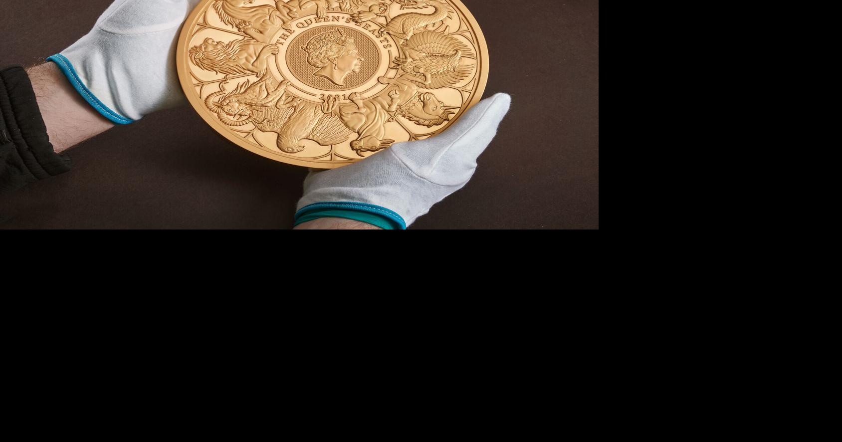 Giant gold coin weighs 22 pounds and took 400 hours to create