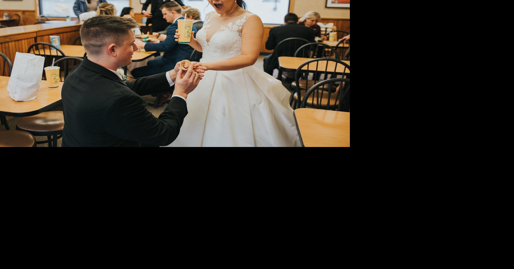 'Runza romance': Groom slips onion ring on new wife's finger 5 years ...