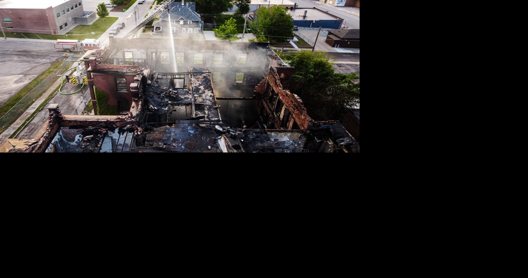 Photos: One person injured in fire at vacant Flora Apartments