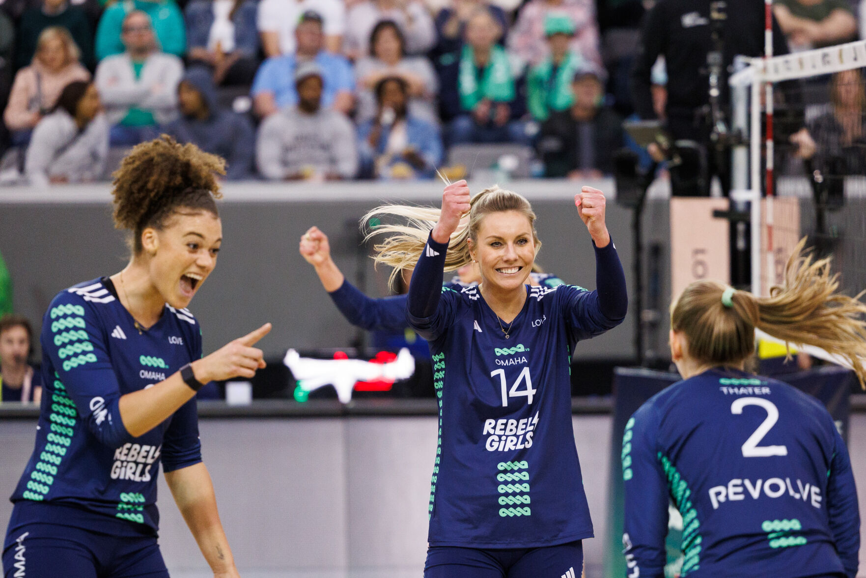 LOVB Omaha pulls five-set stunner on Houston, advances to championship match