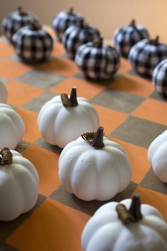 Fall Checkers cute as decor, fun as a game