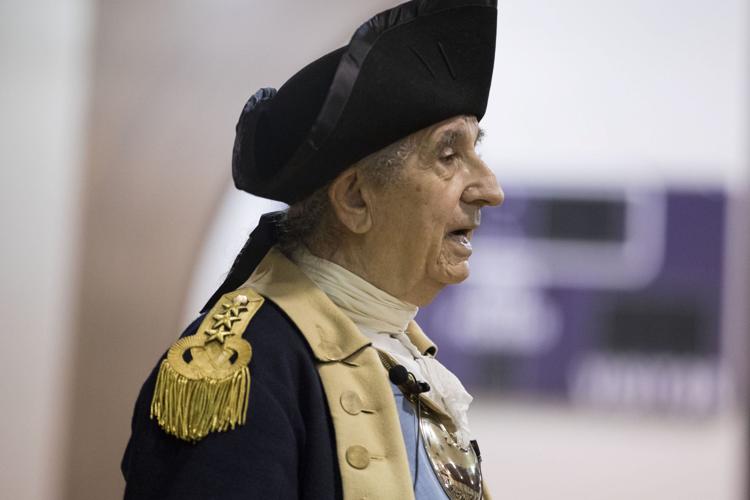George Washington impersonator brings kids face to face with Founding ...