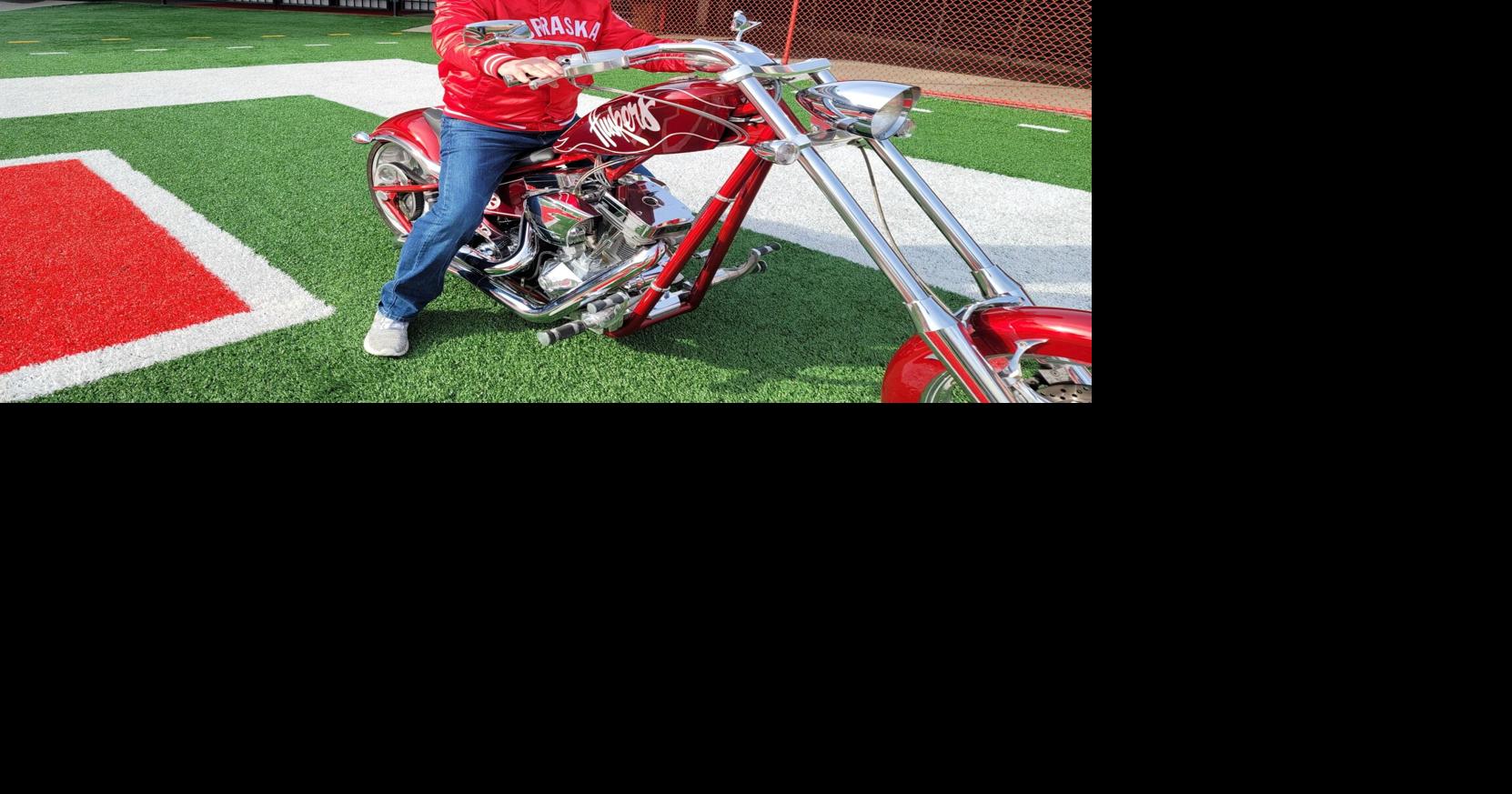 Check out Nebraska President Ted Carter's new Husker-themed motorcycle