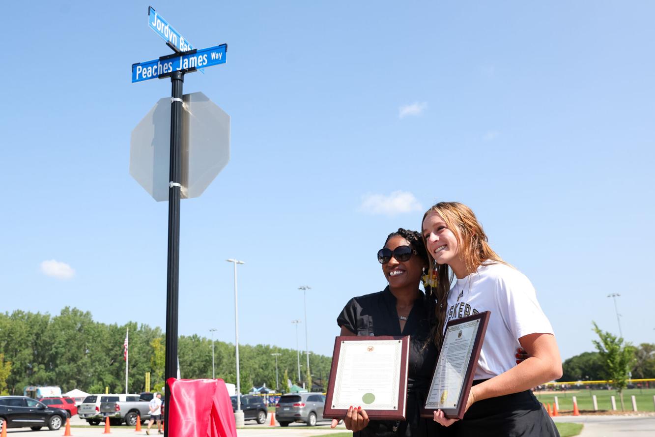 Photos: Papillion renames streets for softball stars Peaches James and ...