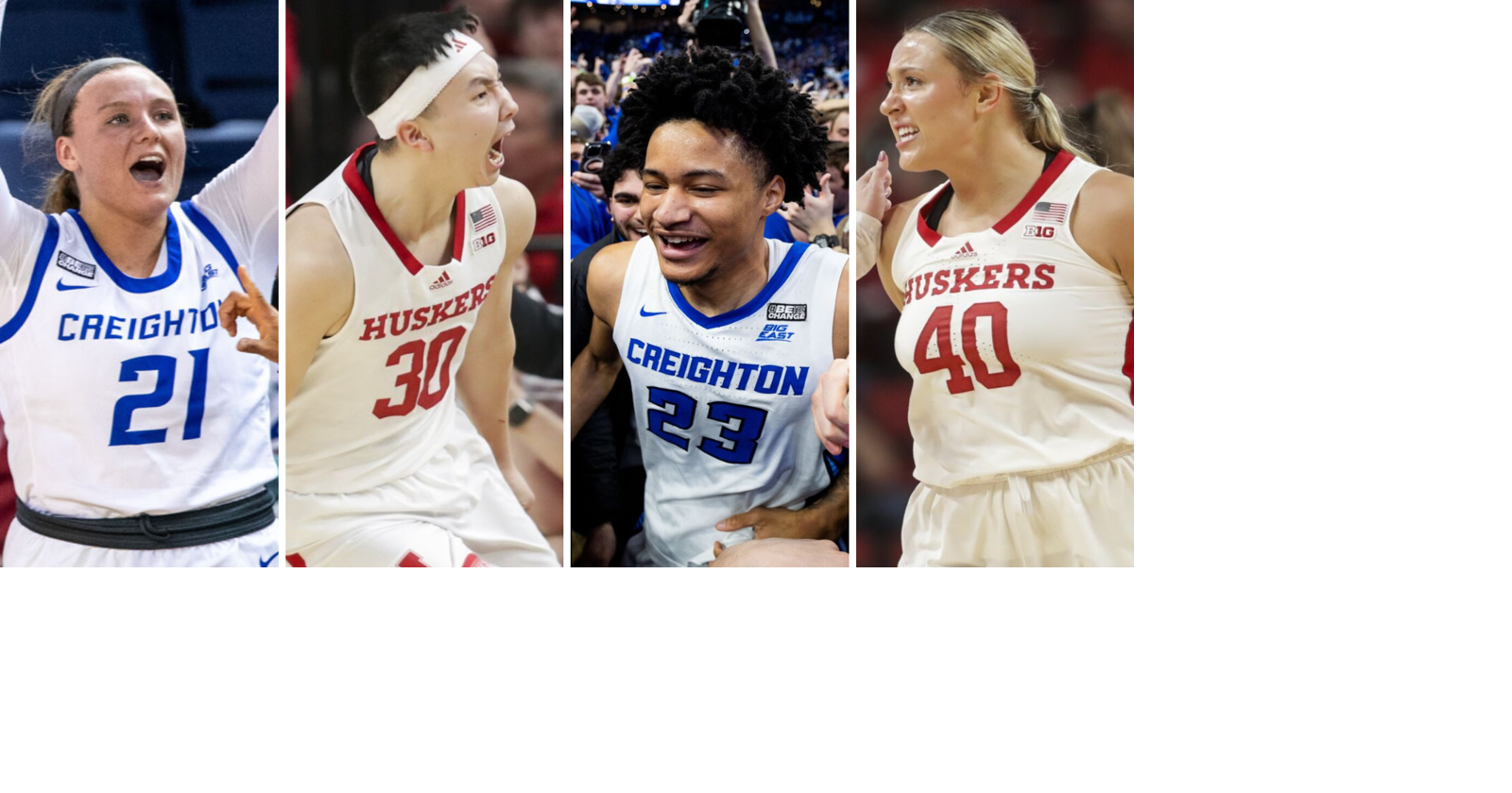 Here's who the Nebraska and Creighton teams play in the NCAA tournament