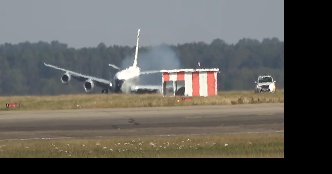 Offutt jet escapes rough landing in England with $125K in damage