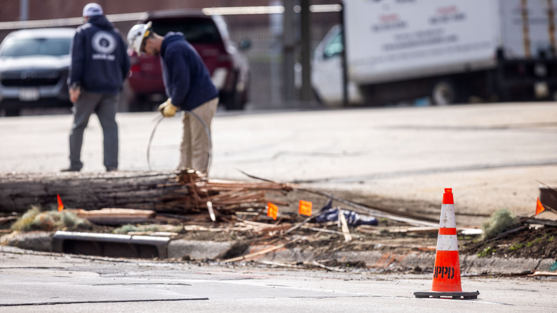 Photos: Car accident knocks out power near 72nd and Blondo