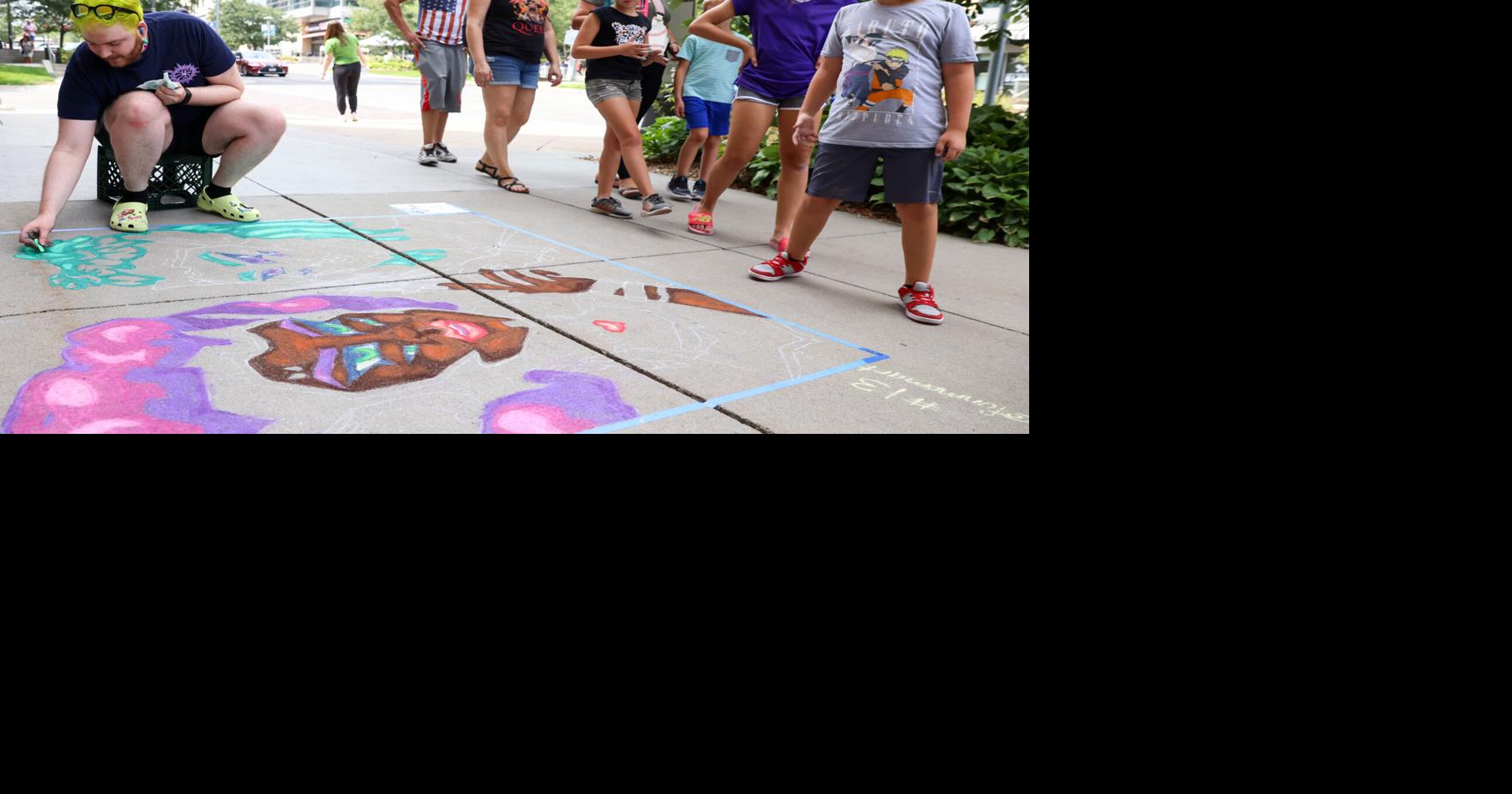 Omaha area artists compete in annual chalk art festival