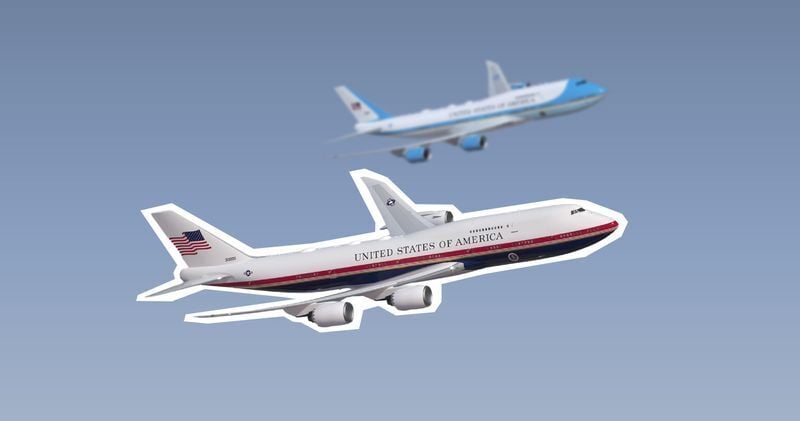 Farewell to Kennedy-era colors on Air Force One. President Trump opts ...