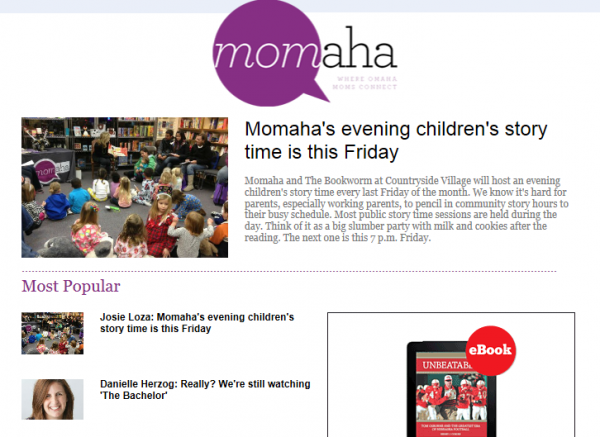 Check out momaha's brand new newsletter