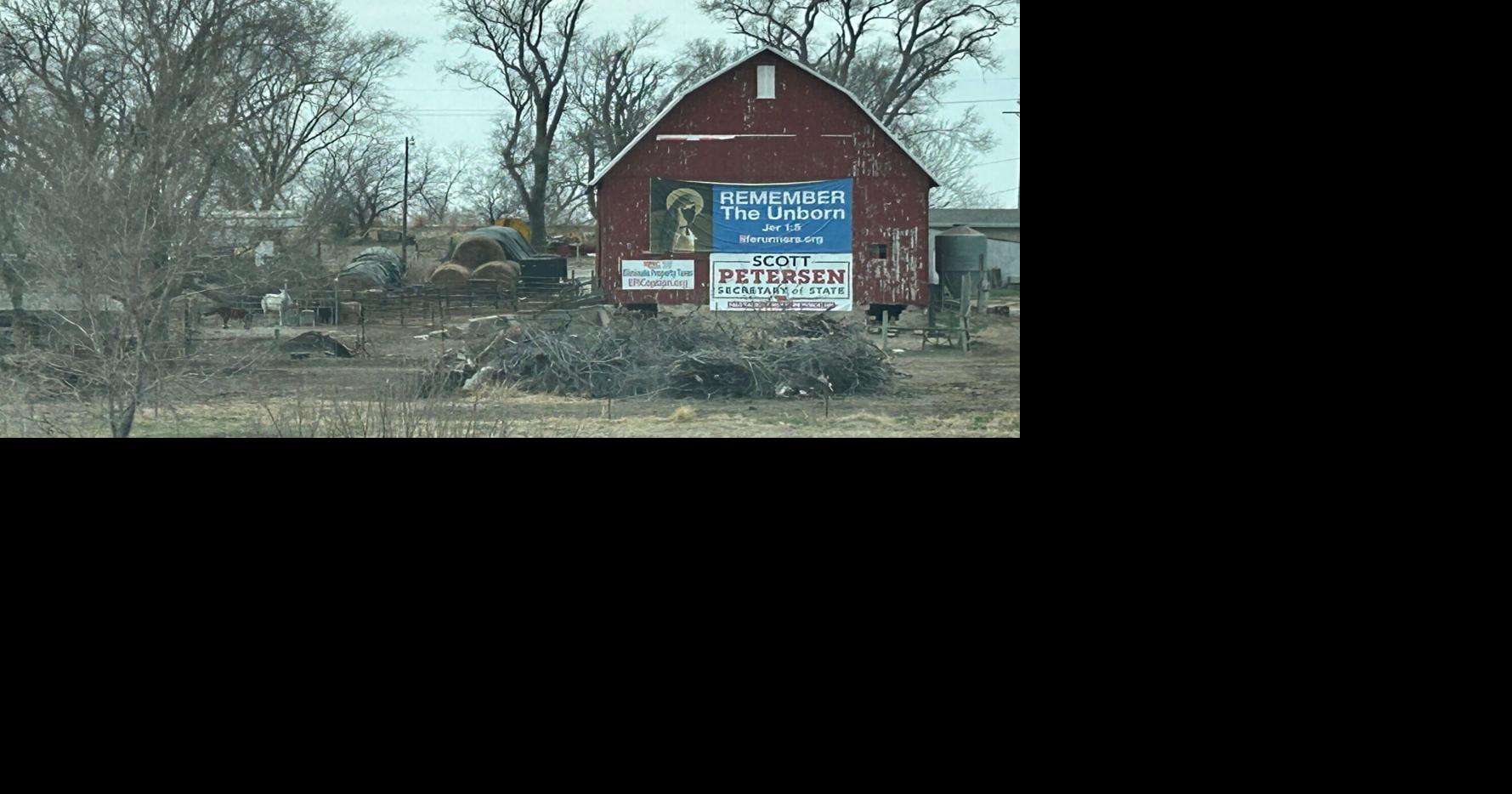 Trump sign on barn between Omaha and Lincoln felled by winds