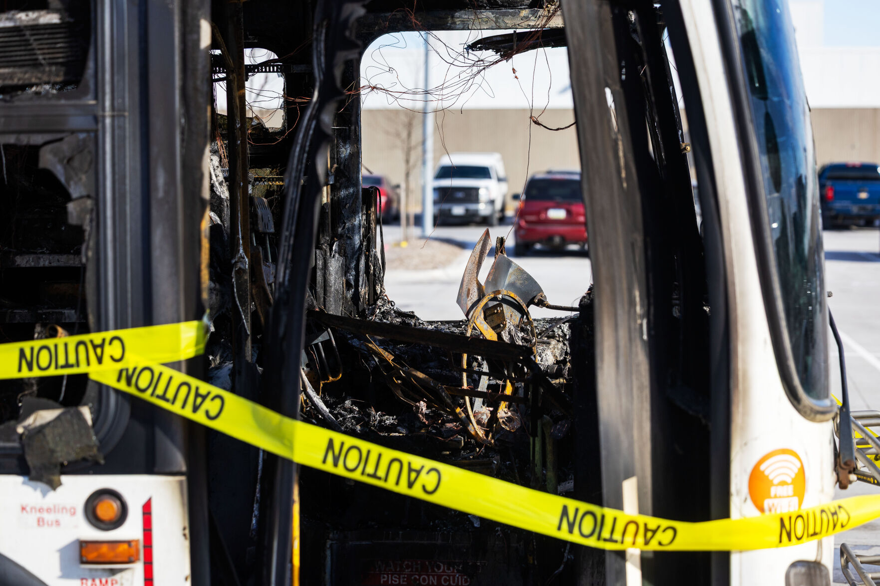 Photos: Metro Transit bus burned