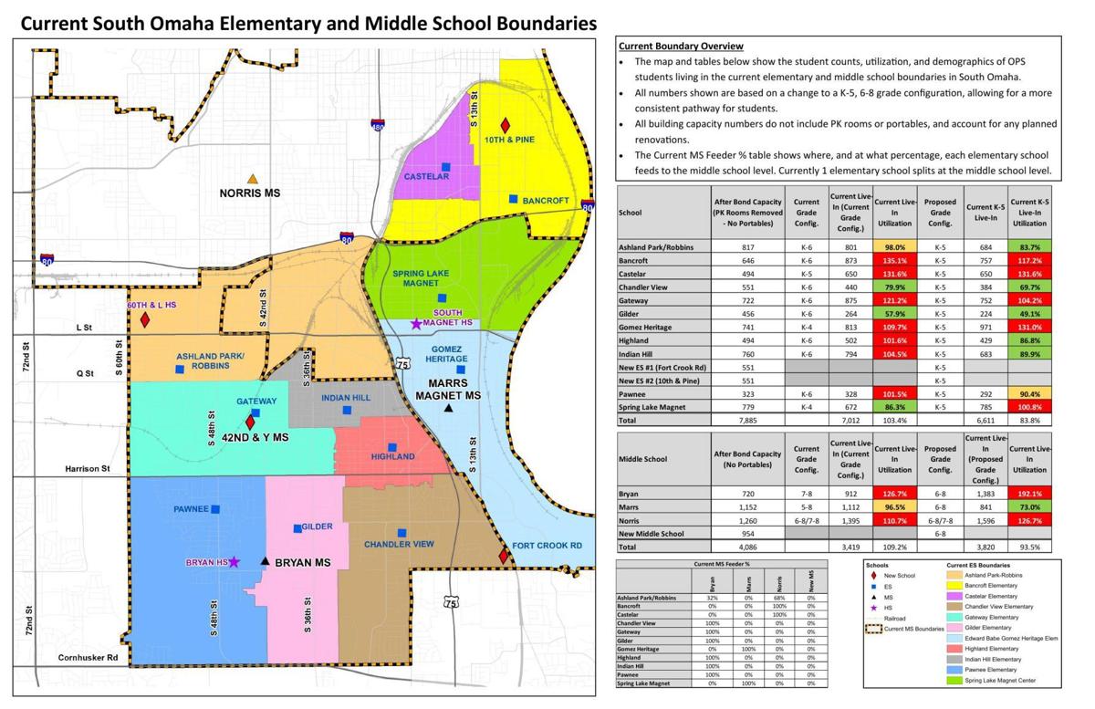 Map of recommended school attendance area changes | | omaha.com