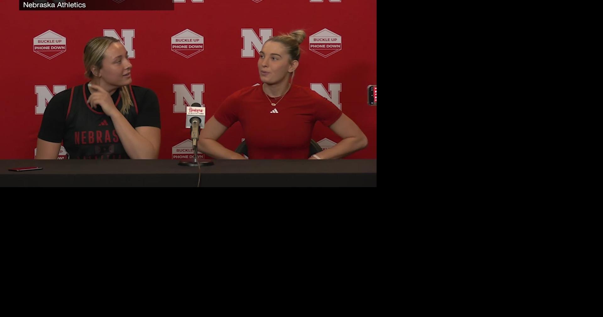 Nebraska's Alexis Markowski and Jaz Shelley full press conference from ...