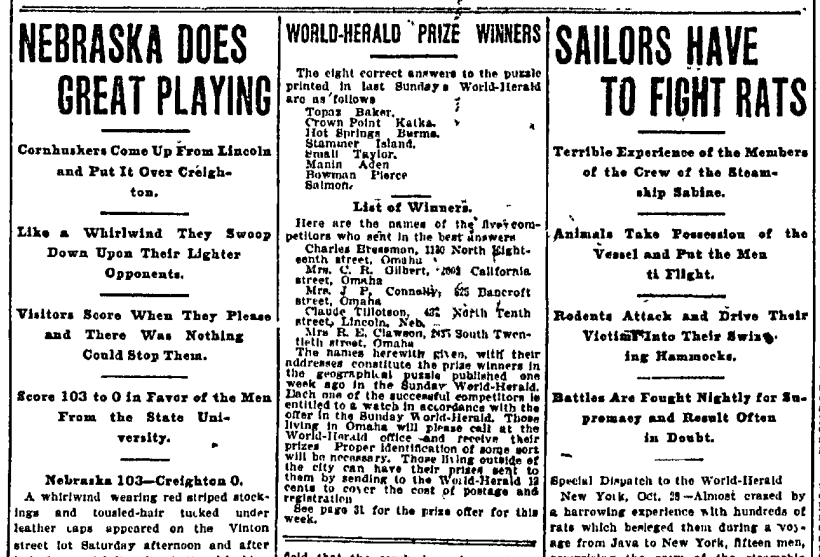 From the archives: Husker football's blowout win over Creighton (and a ...