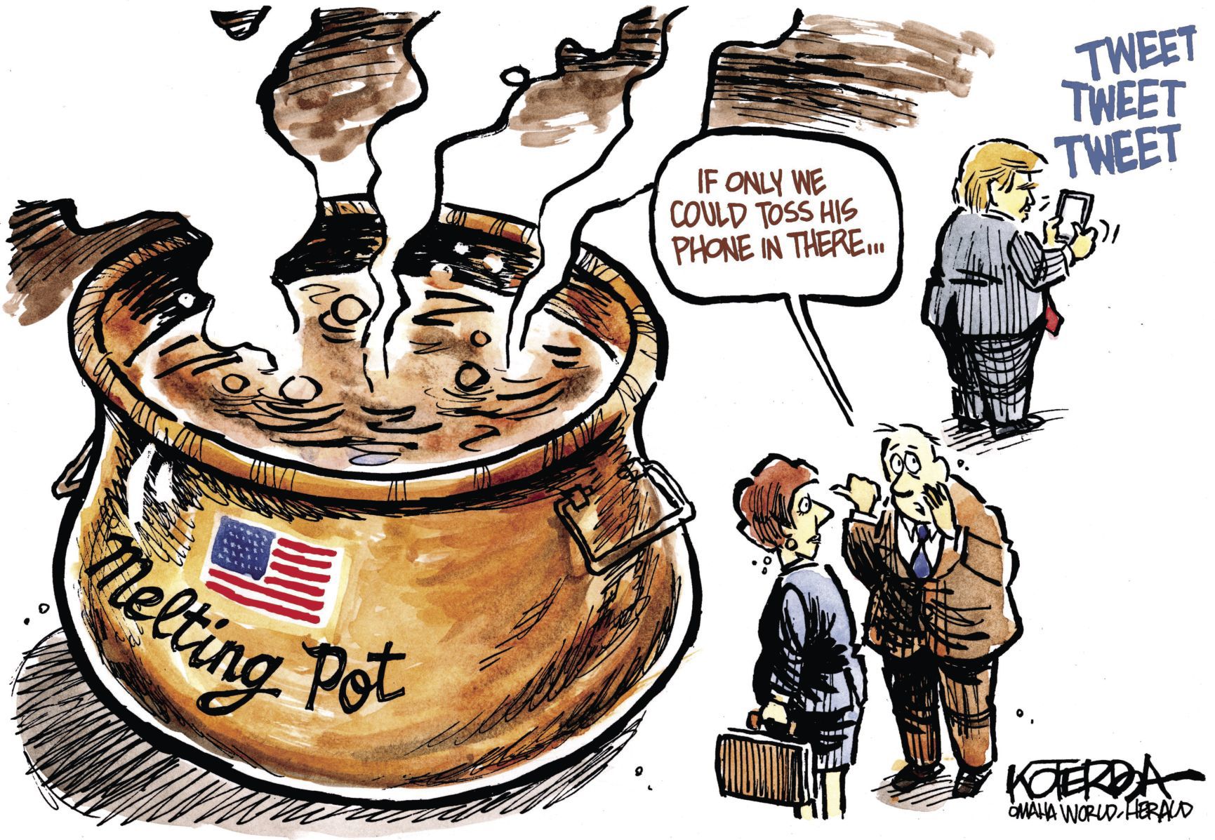 Jeff Koterba s Latest Cartoon America s Melting Pot Democratic