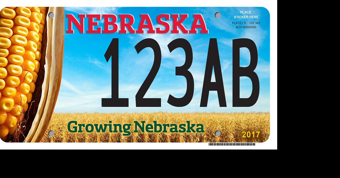 New Nebraska specialty license plates promote state commodity: corn