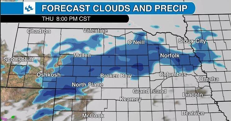 Nebraska weather forecast snow