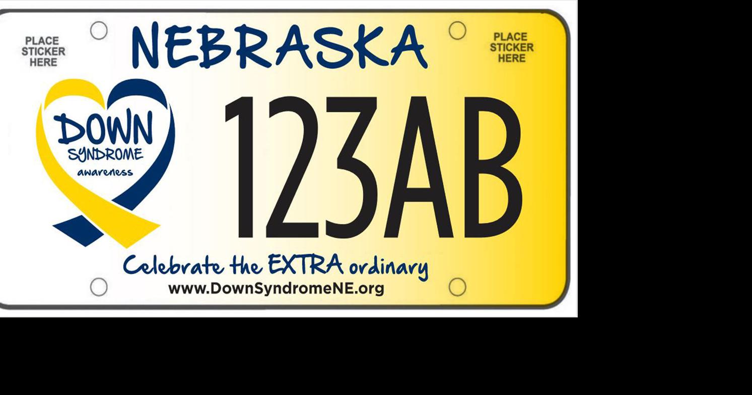 New Nebraska license plate to highlight Down syndrome