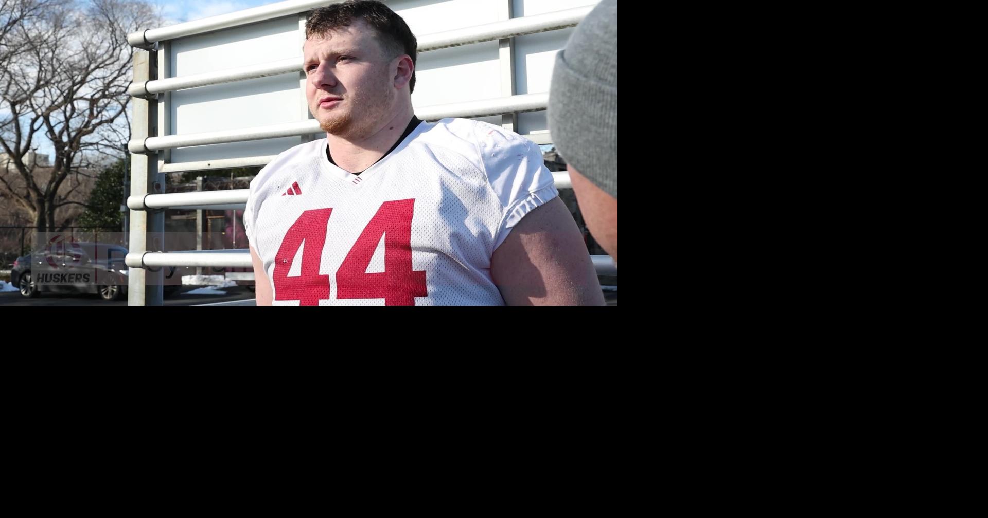 Nebraska's Riley Van Poppel ahead of the Pinstripe Bowl