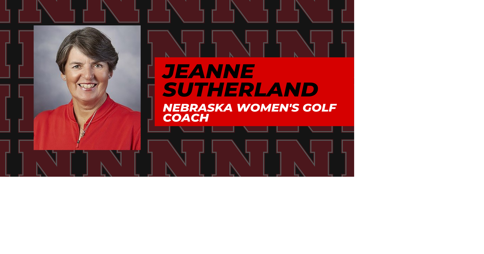 Jeanne Sutherland promoted to head coach of Nebraska women's golf