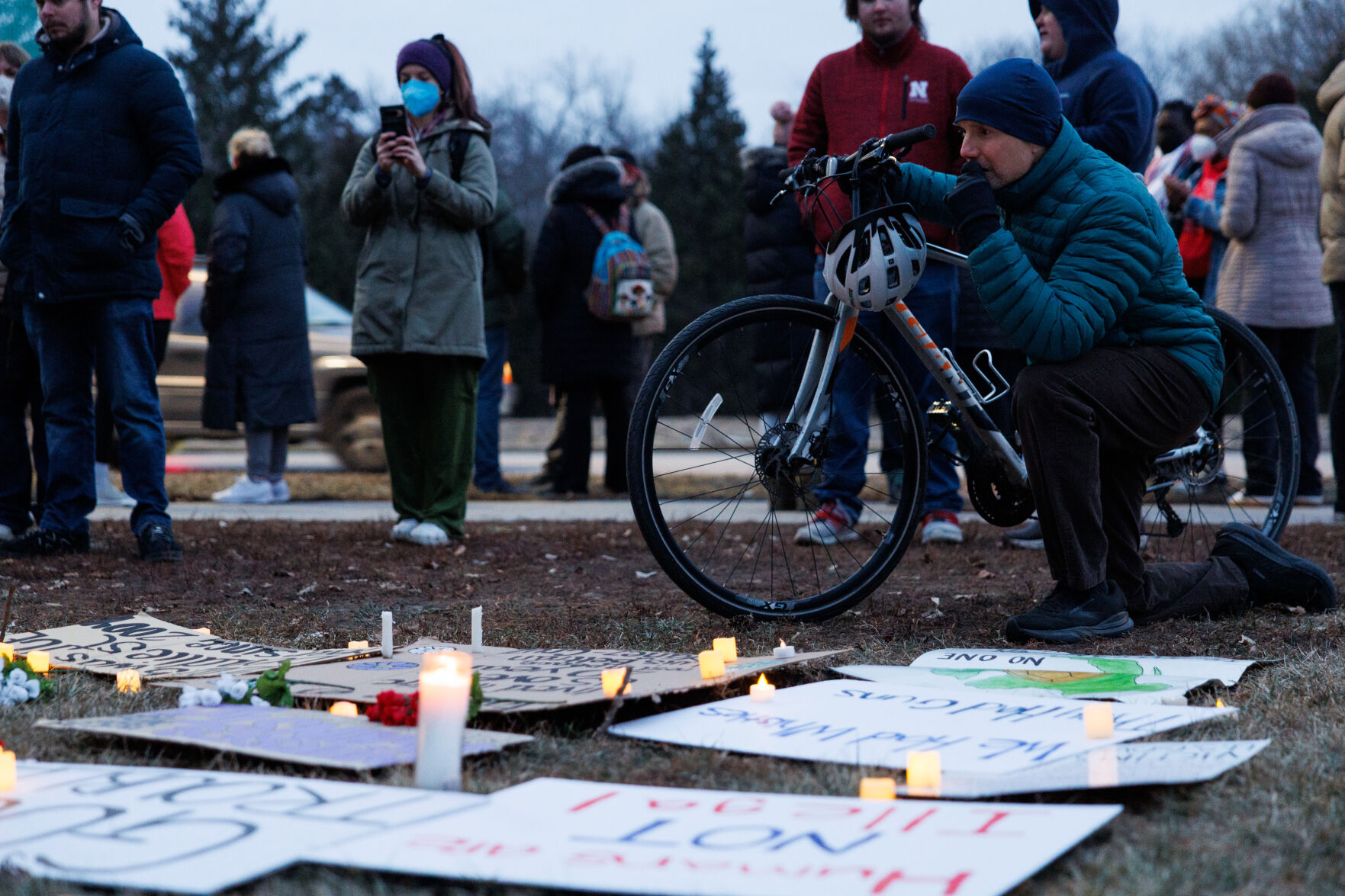 Photos: Vigil held in Memorial Park, Omaha VA Medical Center for Alex ...