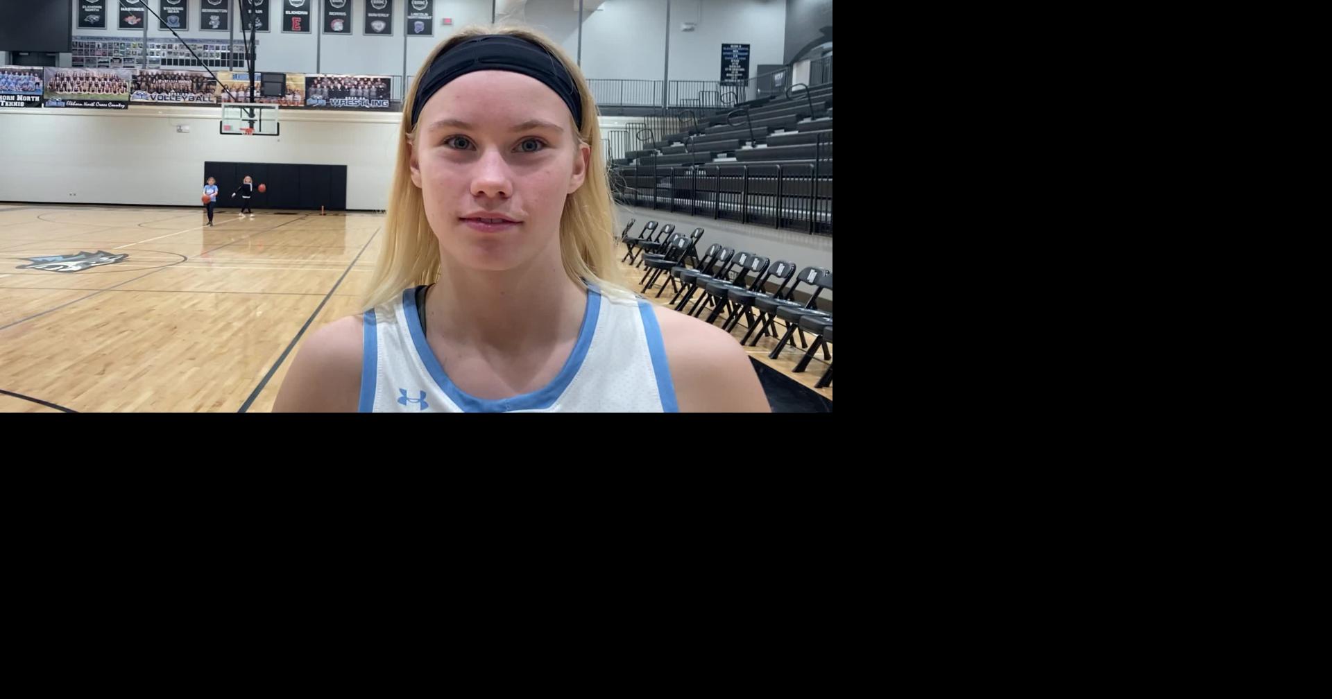 Elkhorn North's Britt Prince after defeating Bellevue West