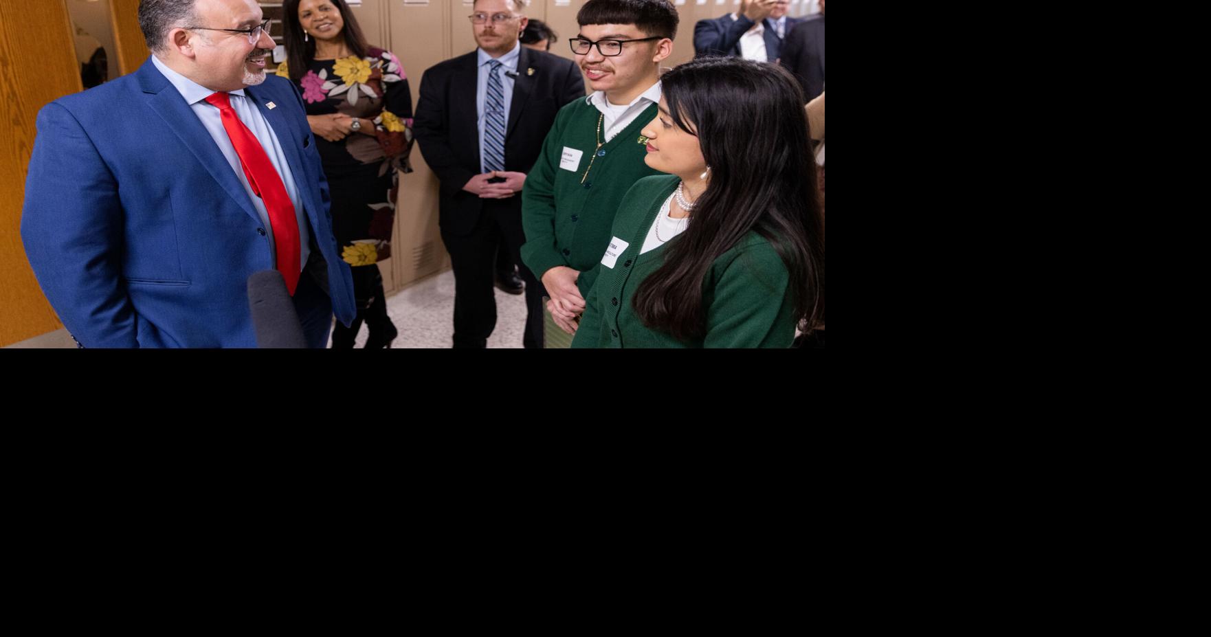 Photos: U.S. Secretary of Education visits Omaha Bryan High School