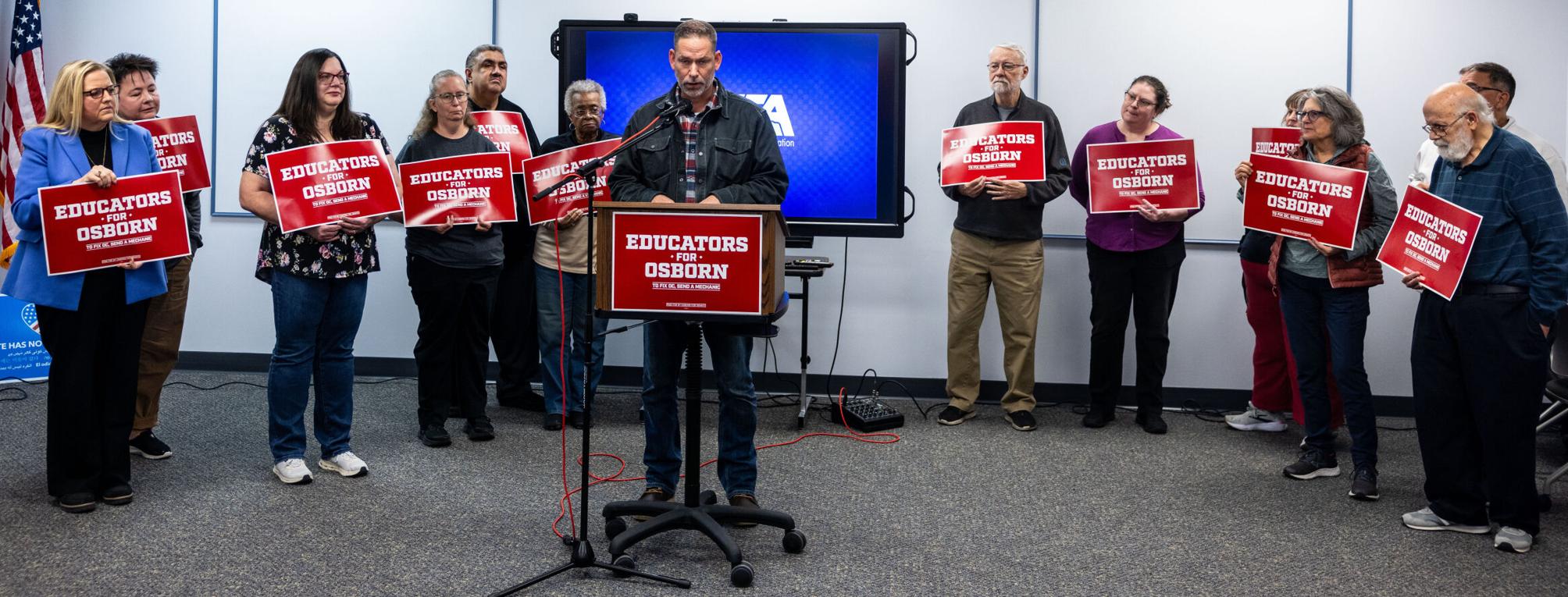 Photos: Nebraska State Education Association endorses Dan Osborn