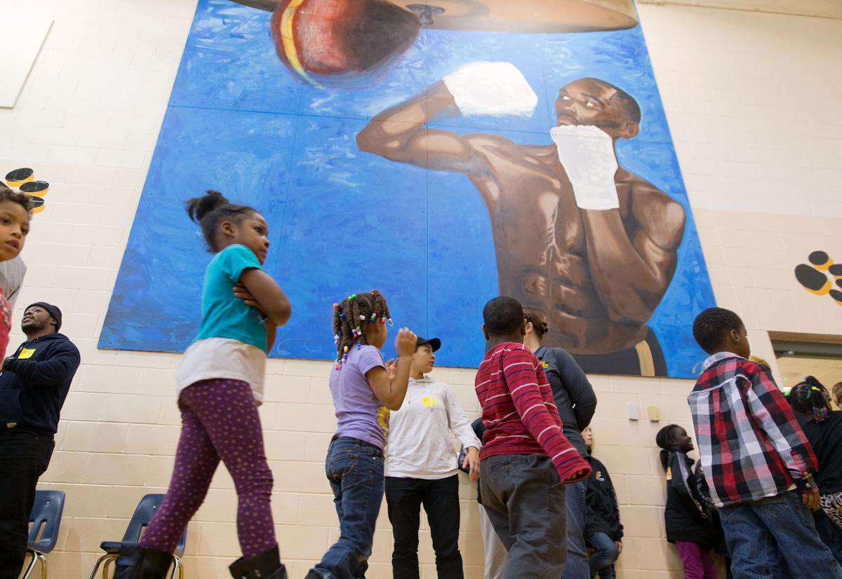 Photos: New Terence Crawford mural at Miller Park Elementary | Local ...
