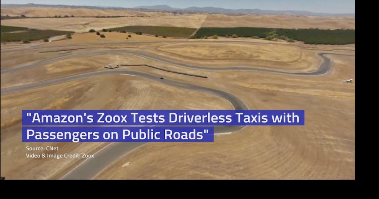 Amazon's Zoox Tests Driverless Taxis with Passengers on Public Roads